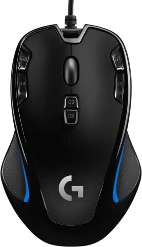 Оптическая игровая мышь Logitech G300s с двусторонней конструкцией — 9 программируемых кнопок, б/у