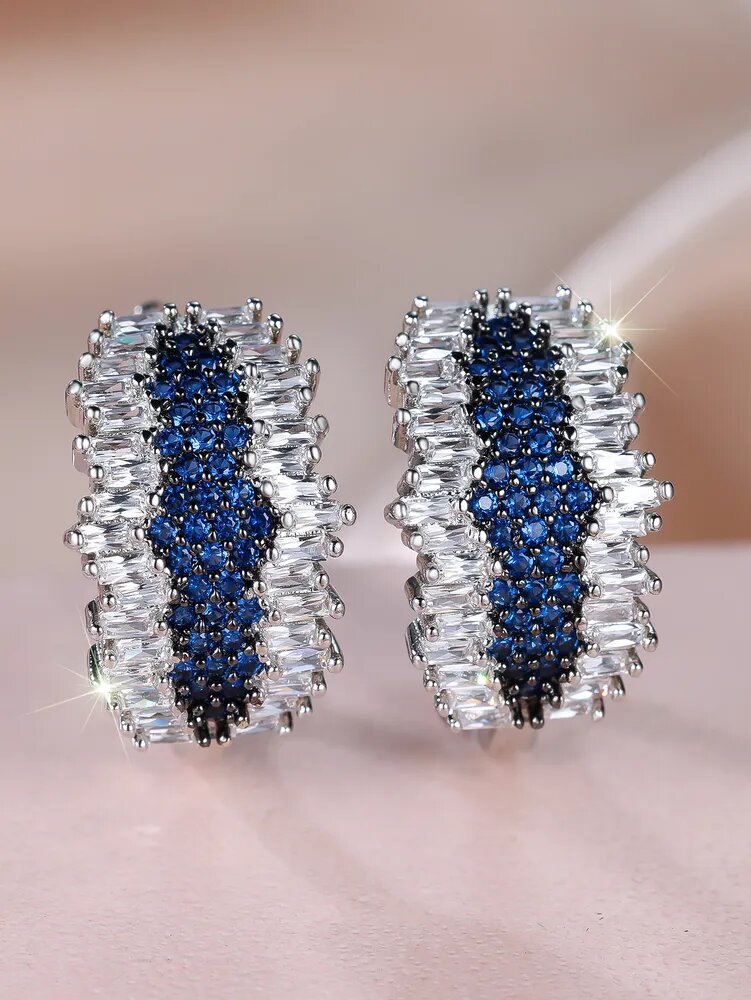 Серьги, циркон