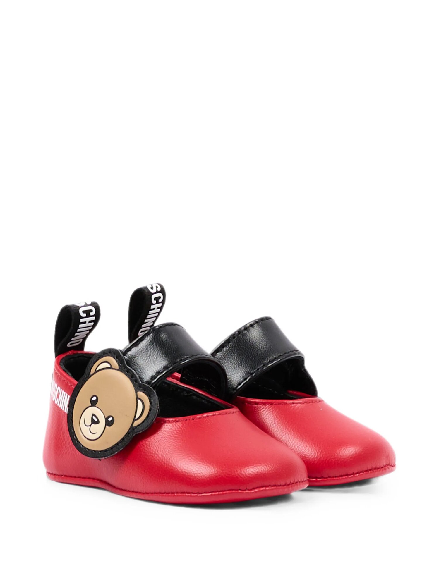 Балетки MOSCHINO Teddy Bear touch-strap ballet flats, размер 15 — фото 1