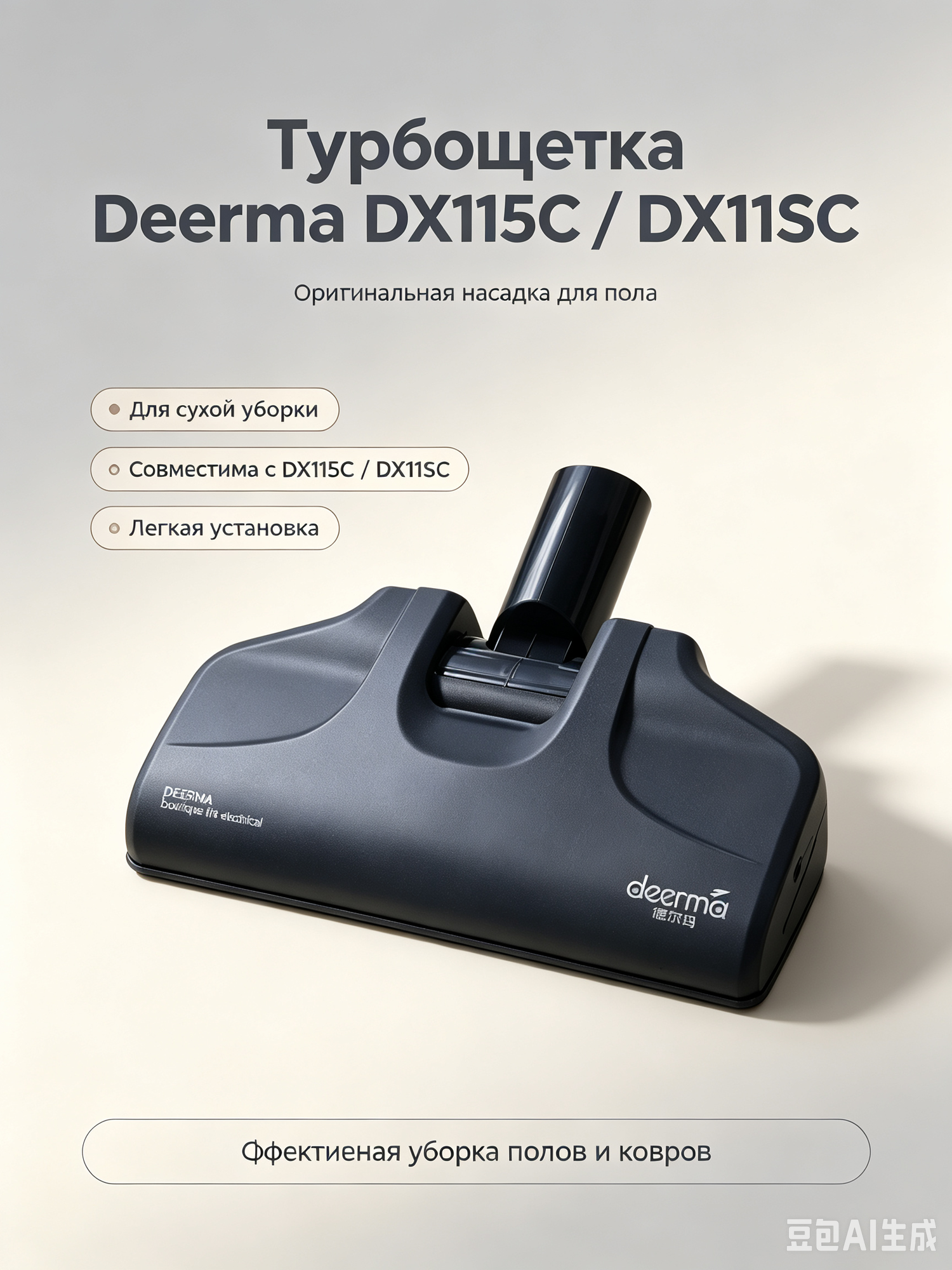 Турбощетка, сменная щетка для пылесоса Deerma DX115C / DX11SC, оригинальная насадка