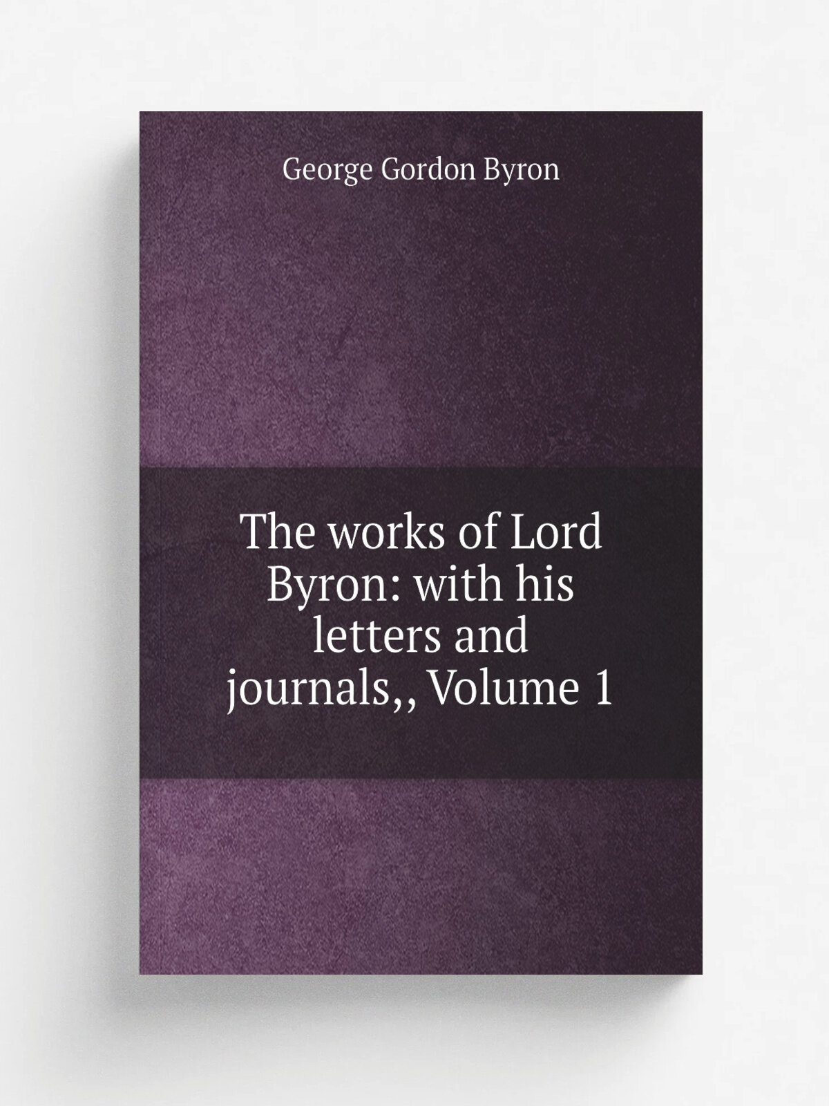 The works of Lord Byron: with his letters and journals, Volume 1