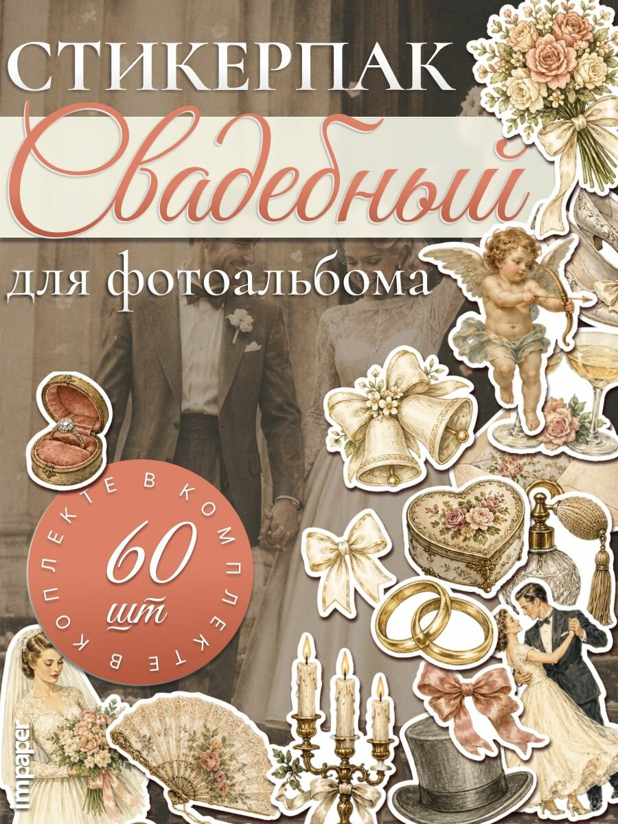 Наклейки для свадебного альбома