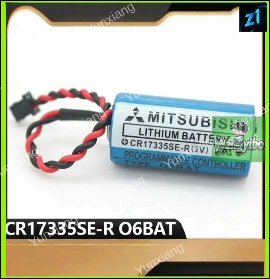 PLC литиевая батарея Mitsubishi Q6BAT CR17335SE-R (3 В) с разъемом, 1 шт.-. Z1