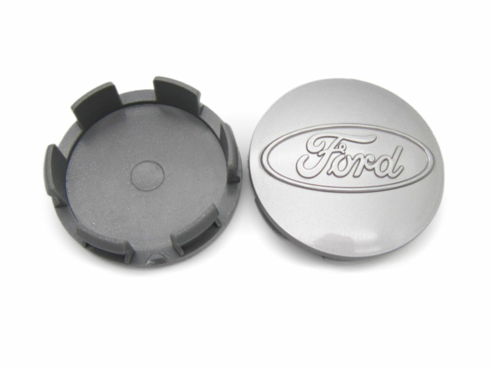 Колпачок, заглушка для литого диска СКАД Ford silver, 56/51/12 мм, 1 шт.