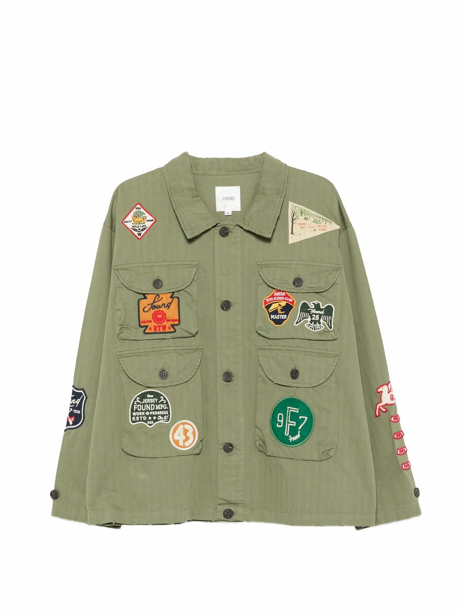 Куртка Patch-detail herringbone jacket