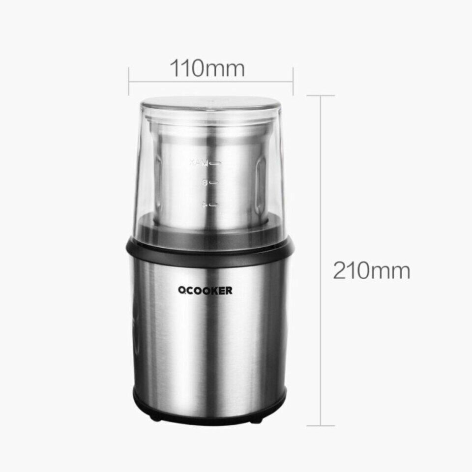 Блендер-Измельчитель QCooker Press Grinding Cup, CD-YM200, 1 скорость, 21 см, белый