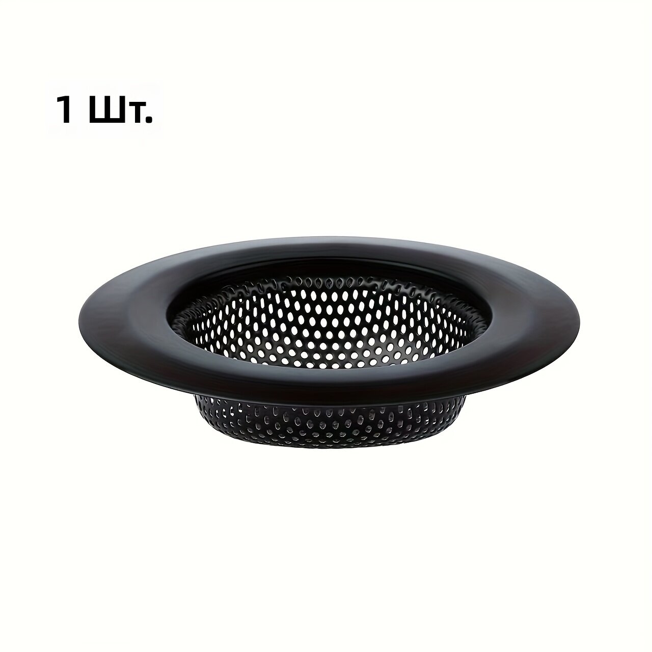 Сетчатый фильтр для слива раковины из нержавеющей стали, черный, 1 шт, против засоров