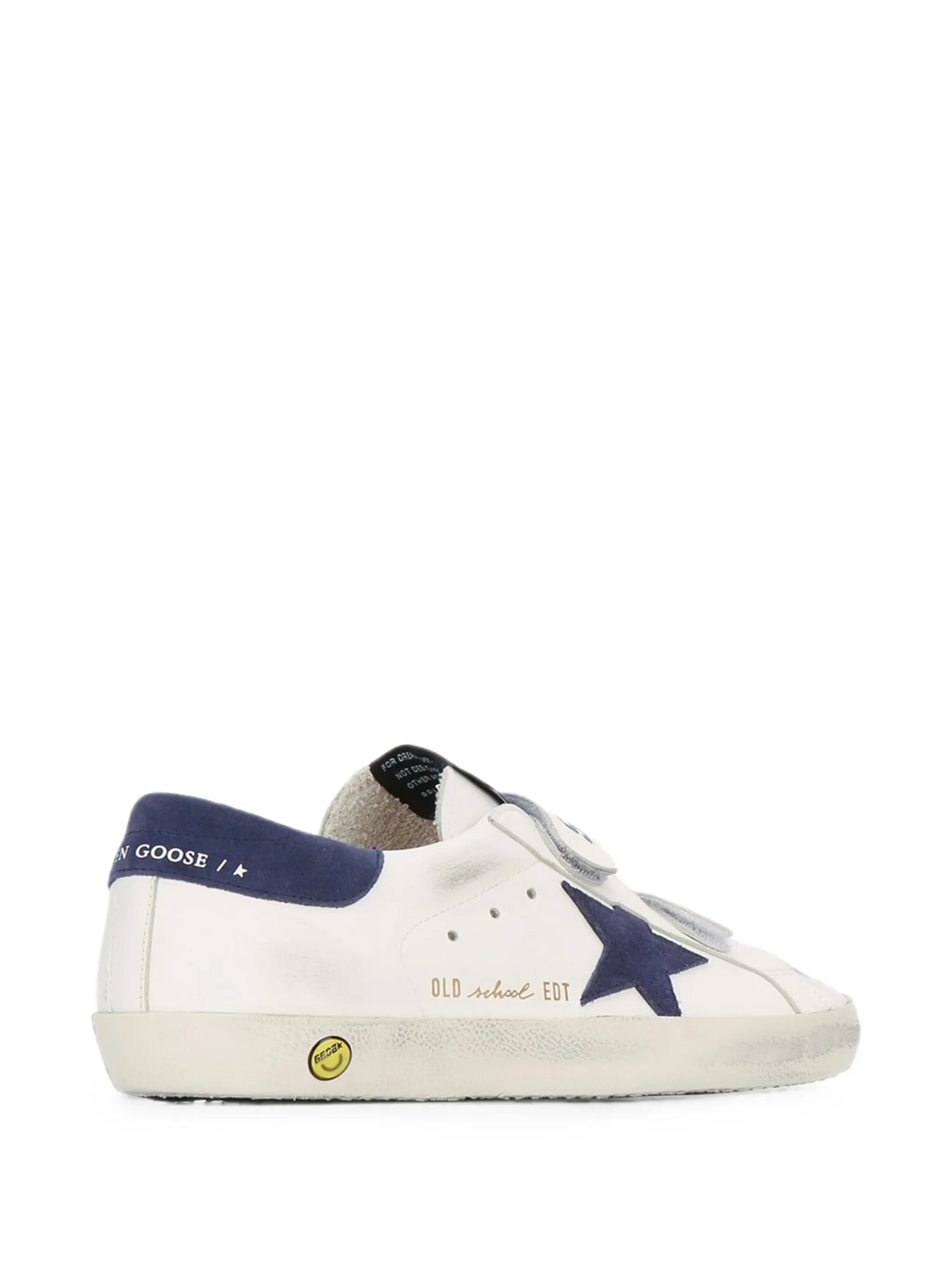 Кроссовки Golden Goose Old School star-patch sneakers, размер 37, бежевый/белый — фото 1