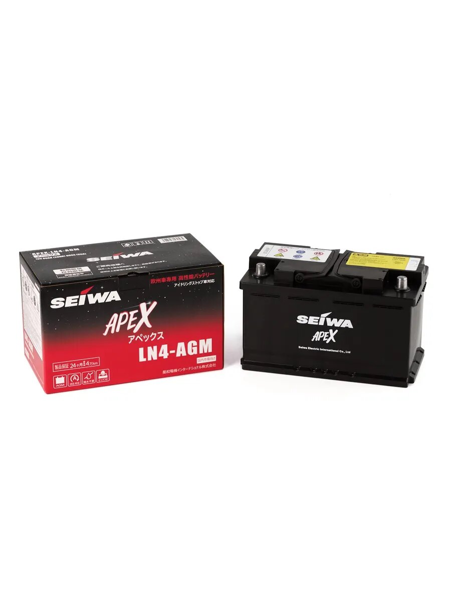 Аккумулятор SEIWA Apex LN4-AGM 80 12V 80Ач обр. пол.