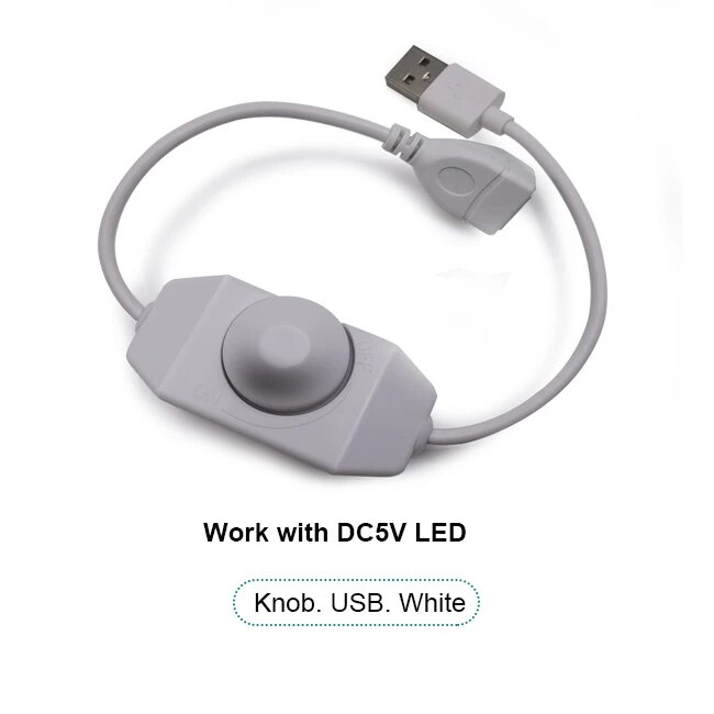 Диммер LED Knob USB 5V White