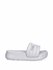 Шлёпанцы PUMA Padded logo-print slides, размер 7.5 US, бежевый/белый