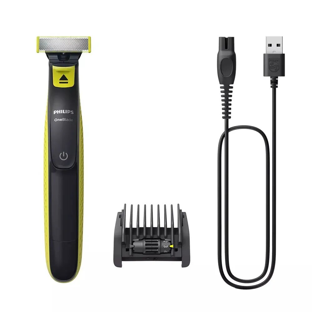 Philips Триммер для бороды и усов OneBlade QP2724/20, кол-во насадок 1
