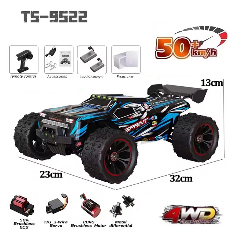 WLtoys 9522 PRO бесщеточная ра dioуправляемая машина TS-9522-B-2B