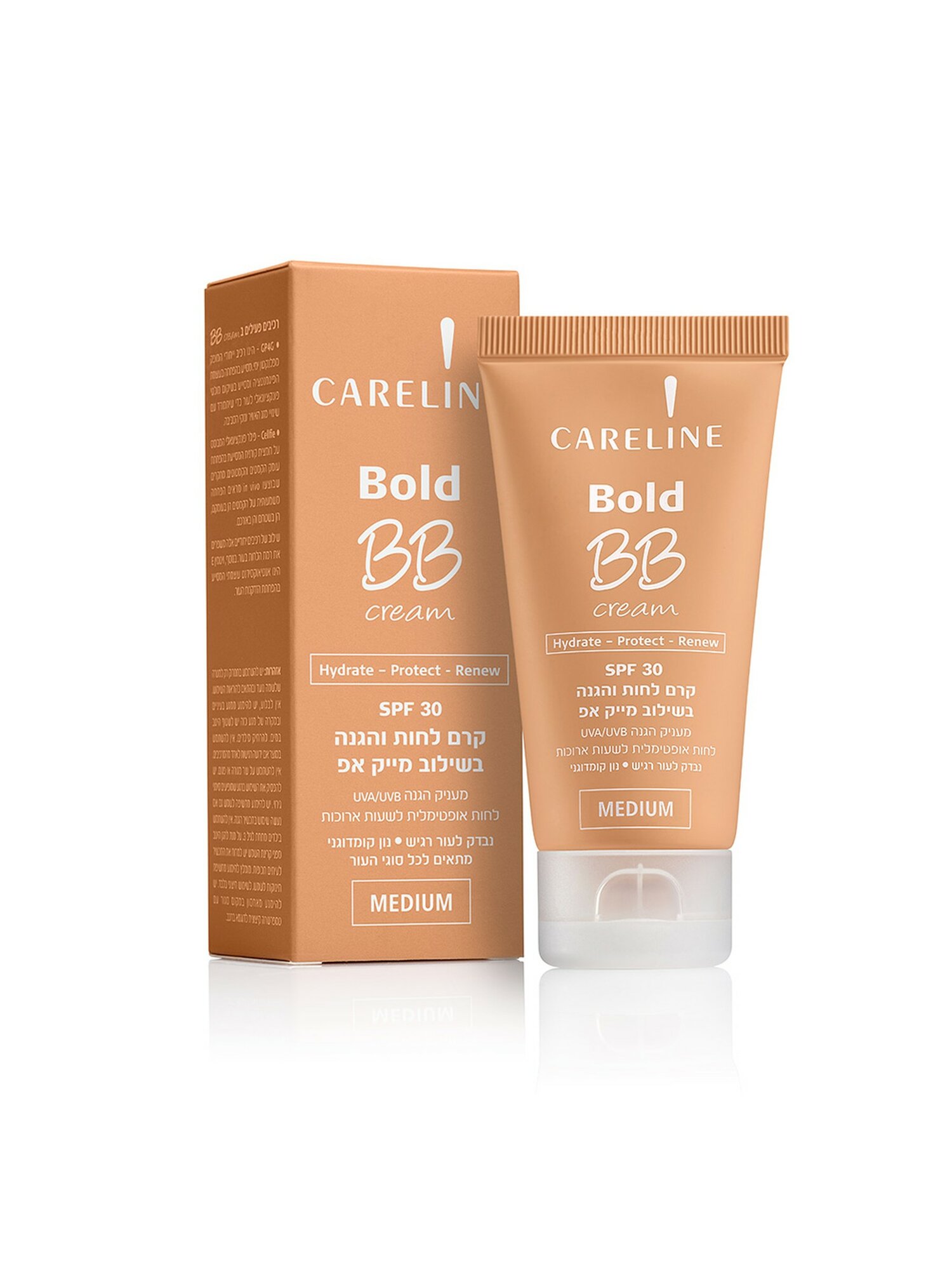 CARELINE BOLD BB крем медиум SPF30 50МЛ — ВВ крем для лица, SPF30 - 50 мл, туба