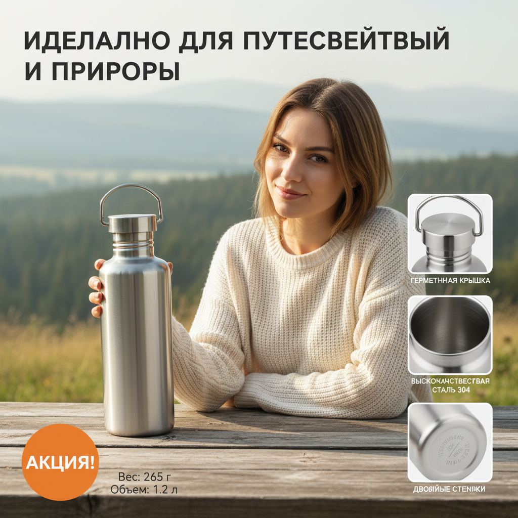 Алюминиевая канистра 2л для топлива масла герметичная запасная емкость авто мото