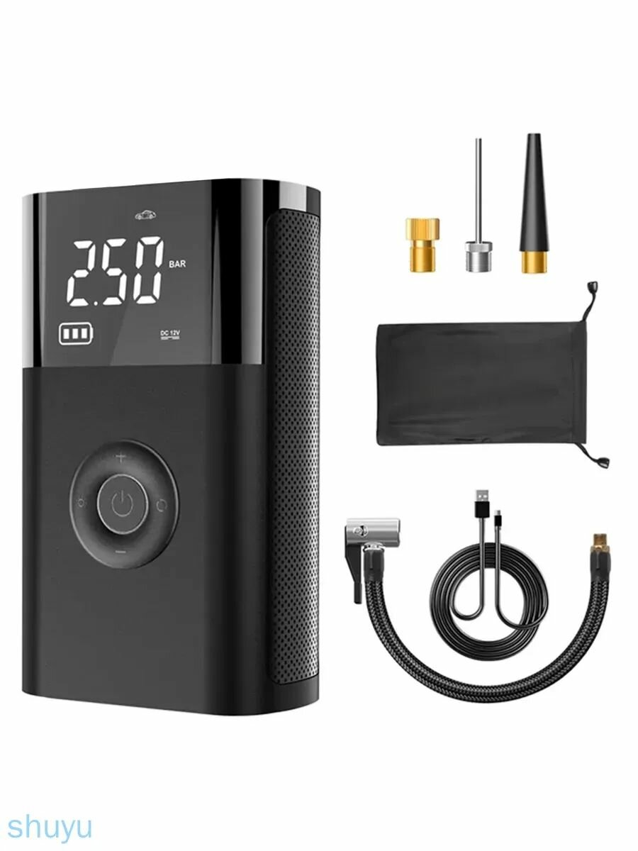 Насос для велосипеда, для автомобиля, мотоцикла, самоката, мяча, CARSUN AIR PUMP2