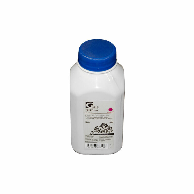 Тонер K411 для KYOCERA Ecosys M8124cidn, M5521cdn, M5521cdw, M8130cidn, Fs-C8525MFP GalaPrint пурпурный 100г