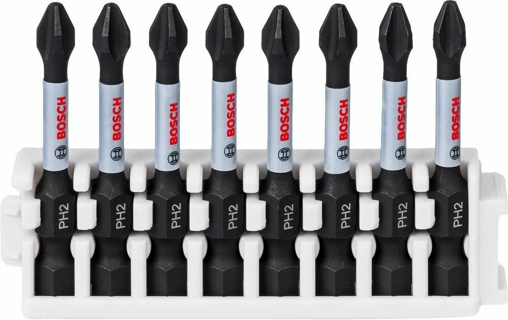 Набор ударных бит Bosch Impact Control 50 мм PH2, 8шт (2608522330)