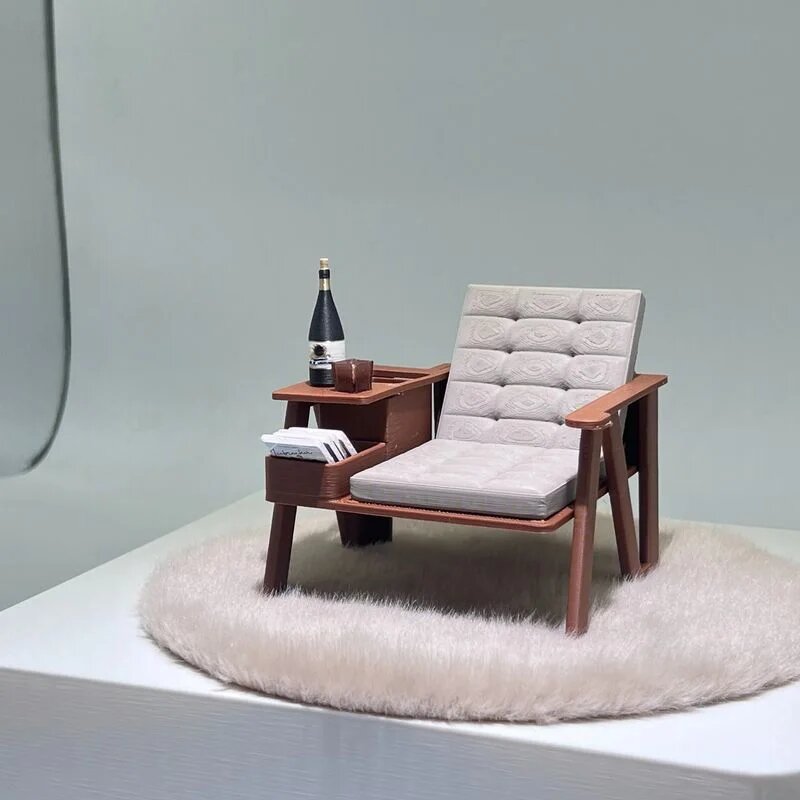 Миниатюрный шезлонг 1/12, 3D печать