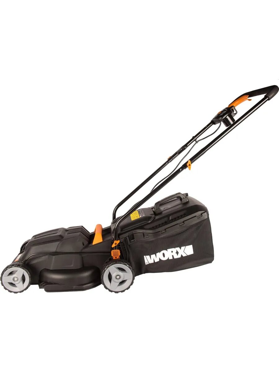 Газонокосилка электрическая Worx WG713E 1200Вт, несамоходная, черный