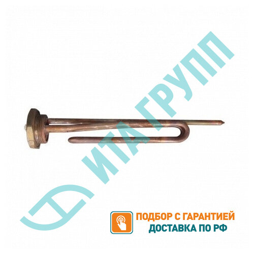 ТЭН 2,5кВт (2500Вт) RCT, резьбовой 42 мм для Ariston, De Luxe, Real, Thermex, под анод М6, 182259