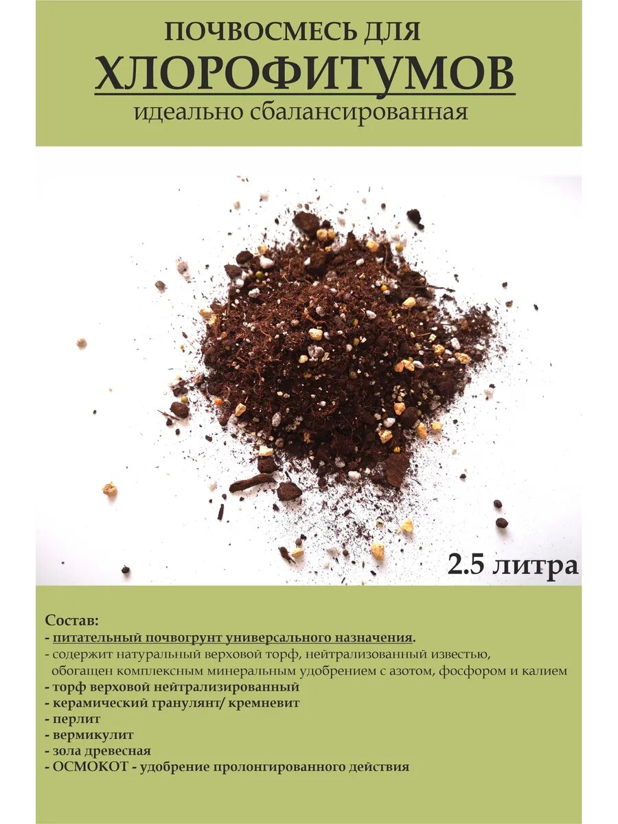 Грунт для хлорофитумов