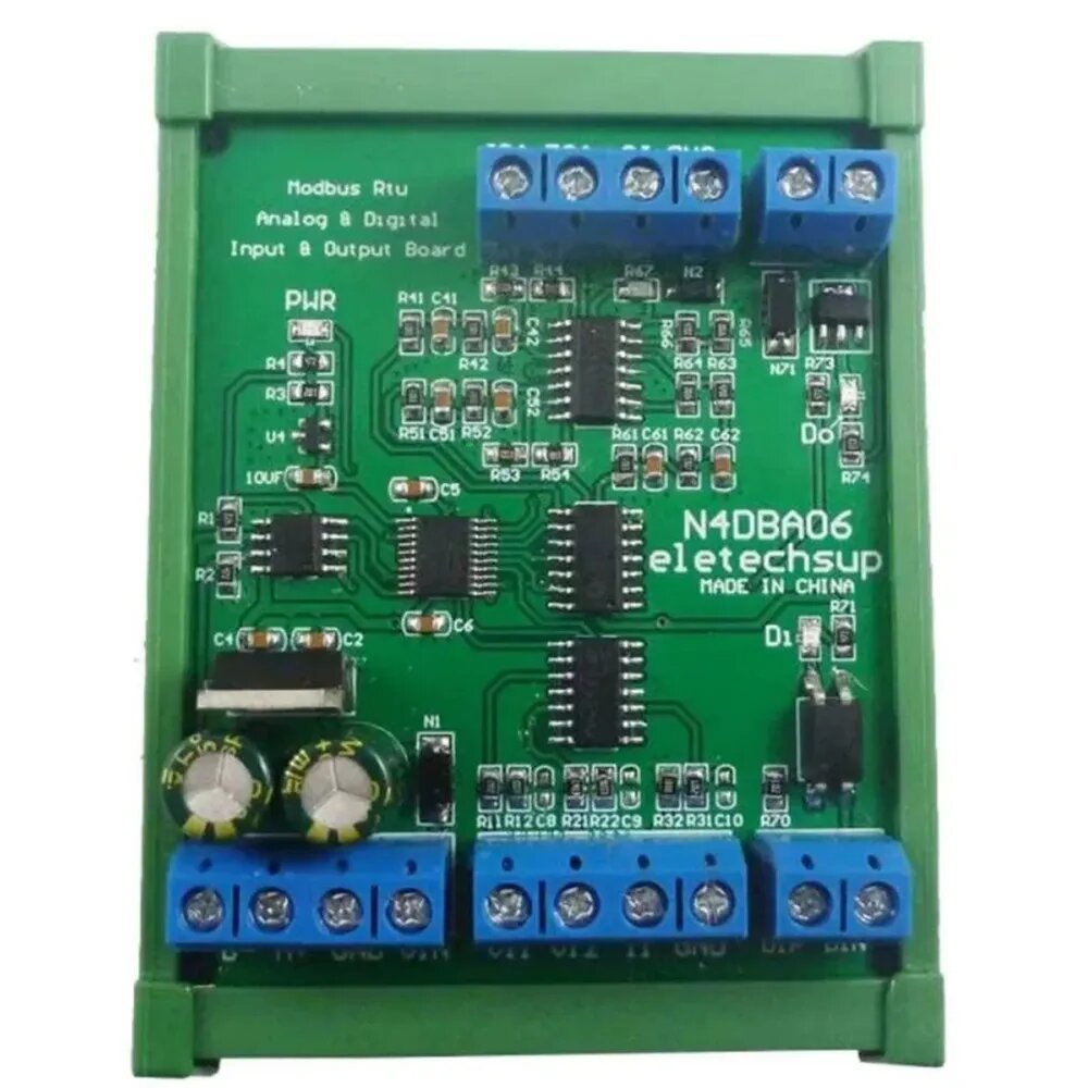 Плата Modbus RTU N4DBA06, 8 Каналов Аналогового И Цифрового Ввода/Вывода B