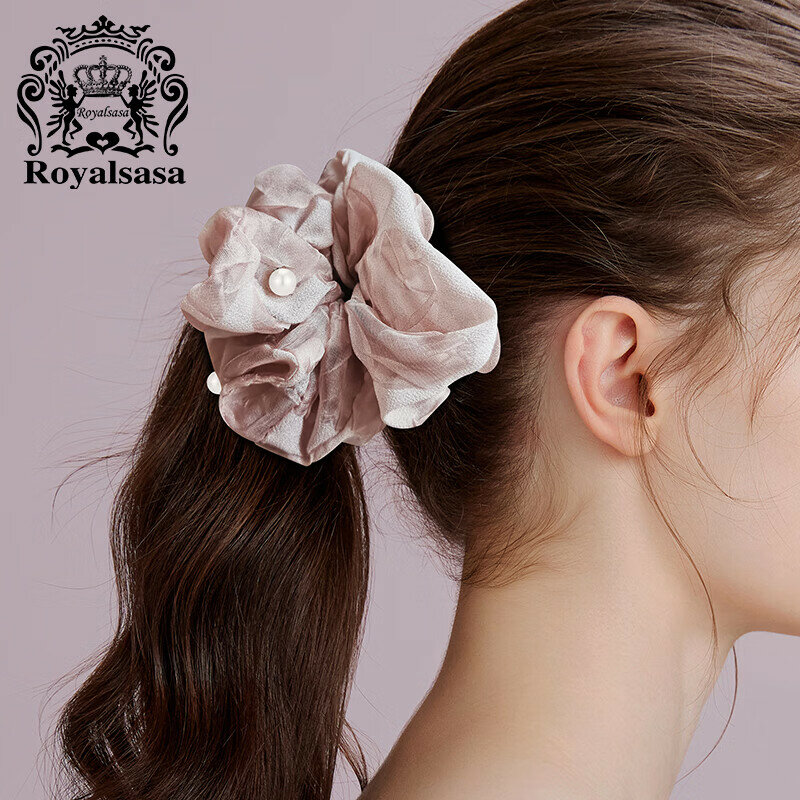 Комплект праздничных аксессуаров для волос Royal Sasa из шелковой ткани для женщин Продукт：Розовая PI