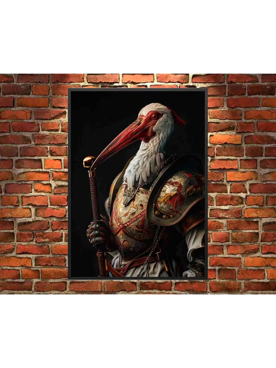 Рыцарь-птица аист 3, Плакат 30x42см