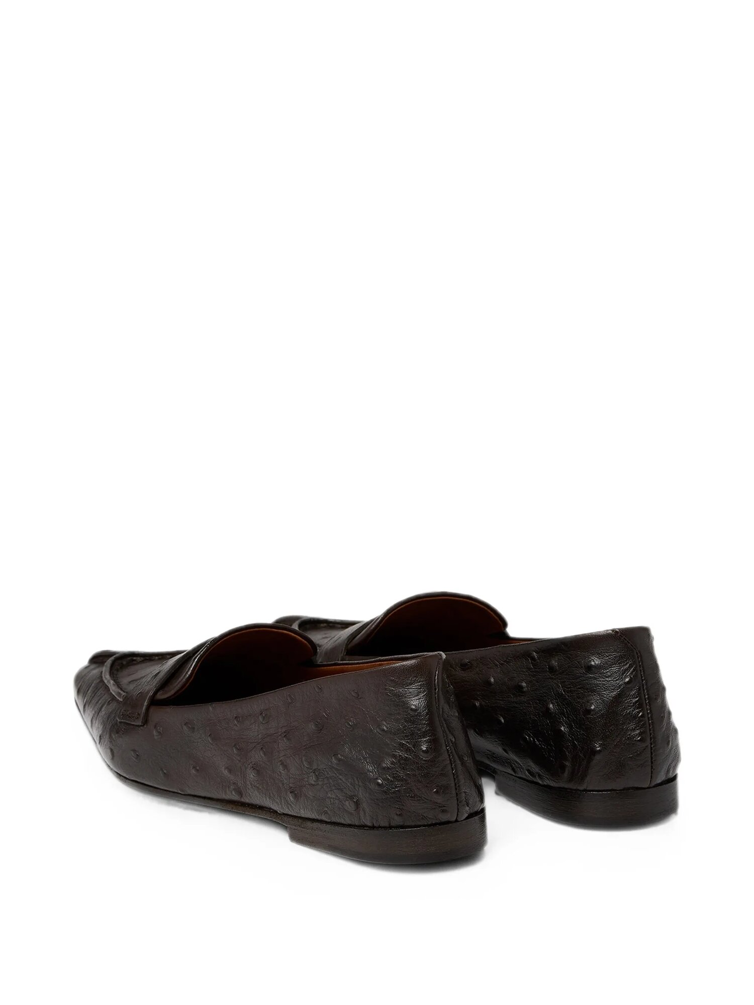 Лоферы Marsell Ostrich-effect pointed-toe suede loafers, размер 38 — фото 1