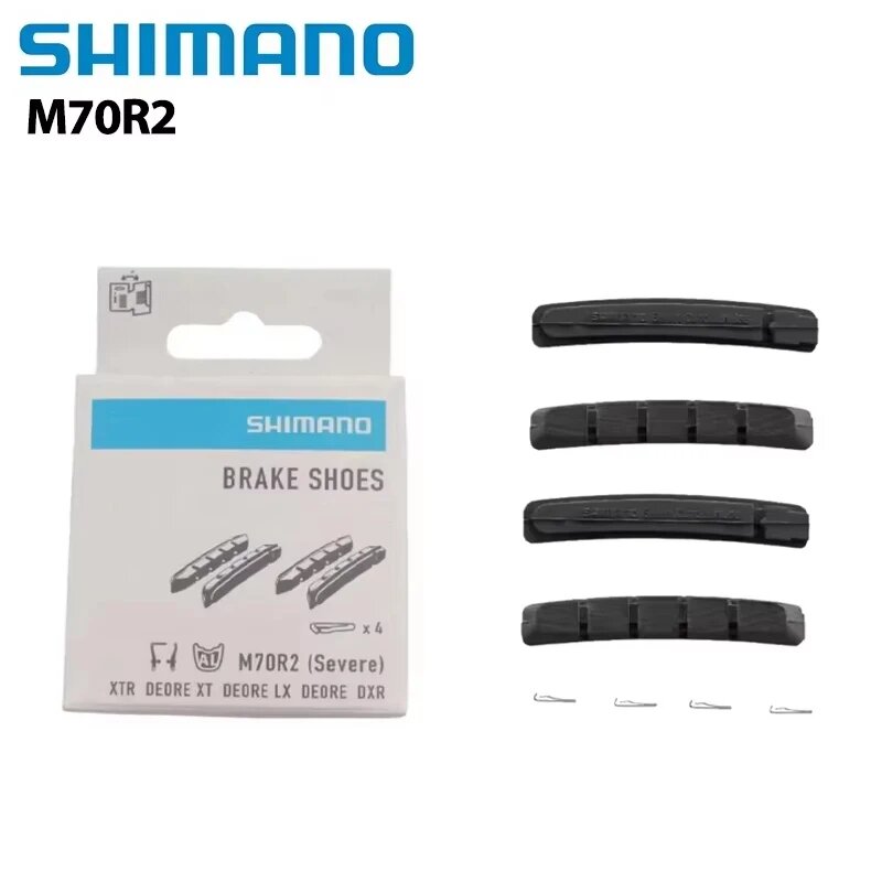 Shimano XTR M70R2 велосипедные тормозные колодки для горного велосипеда V тормозной фрикционный колесный тормоз, совместимый с M970 M960 M951 T4000