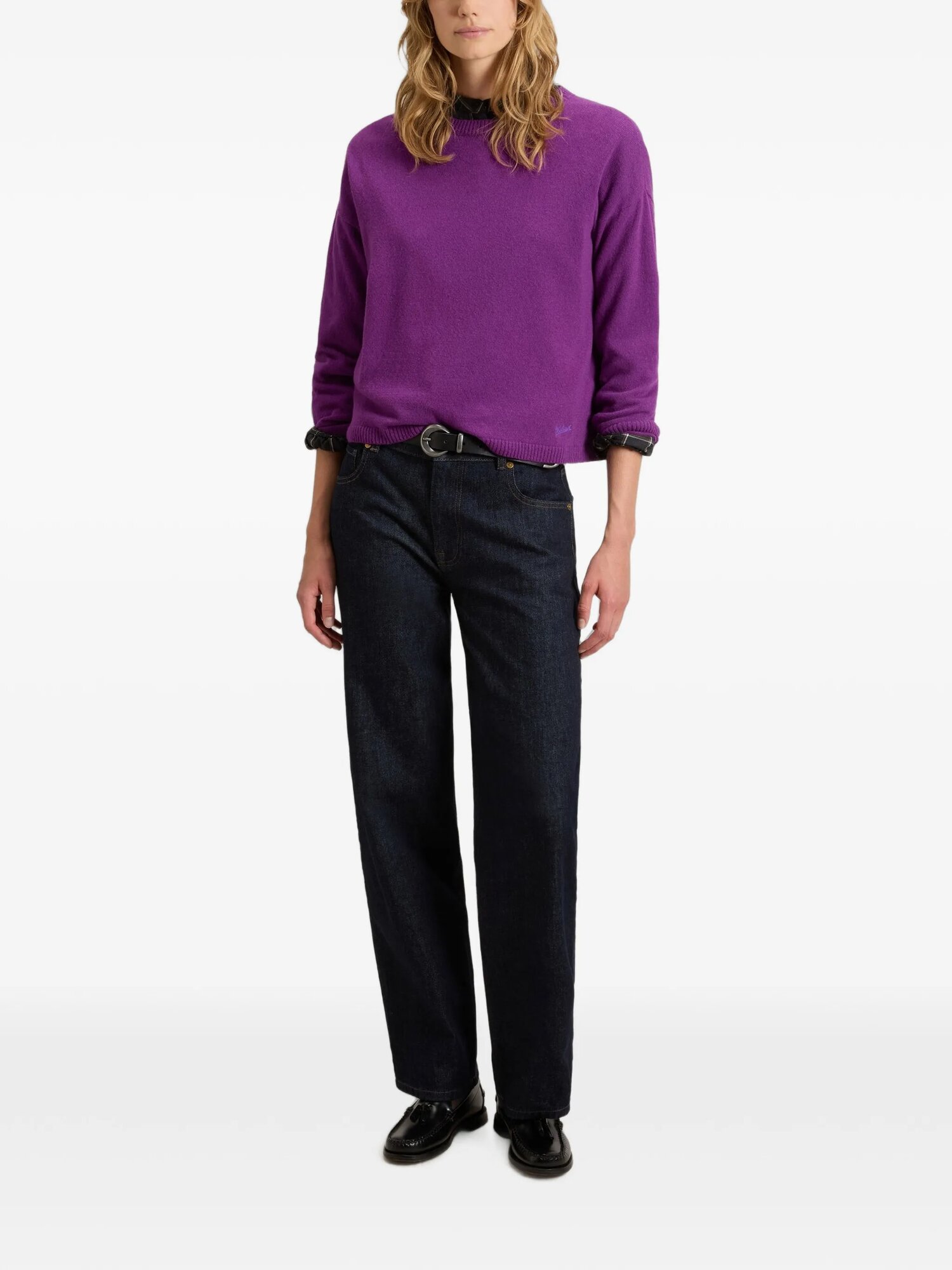 Свитер Woolrich Crew-neck sweater, размер 48, , purple — фото 1