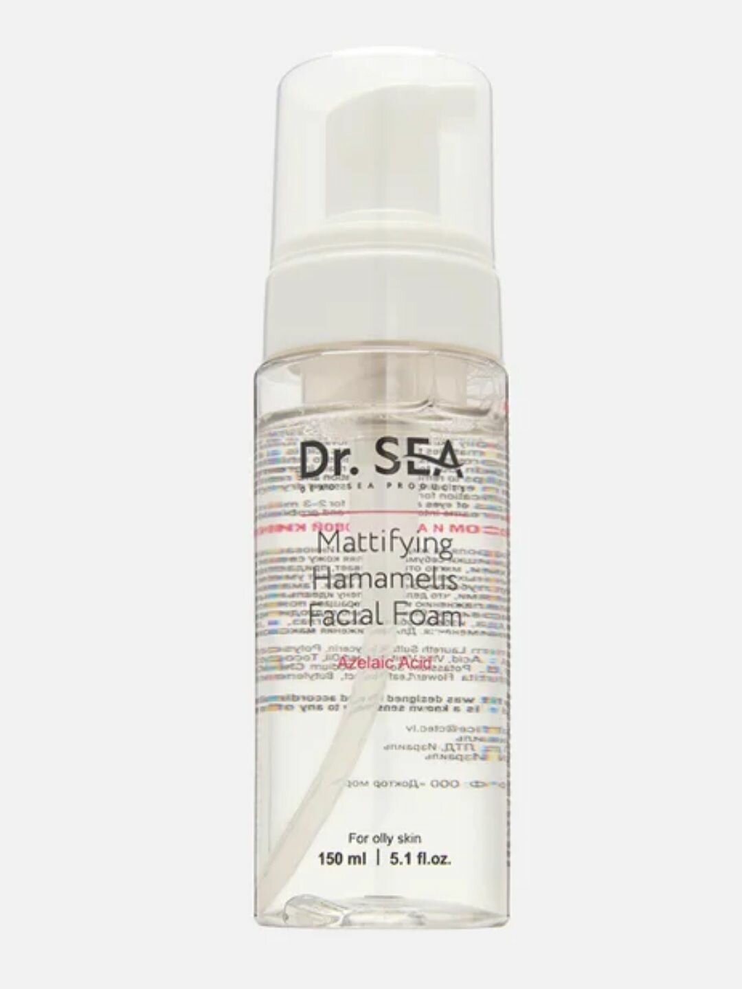 Матирующая пенка для лица DR.SEA mattifying hamamelis facial foam