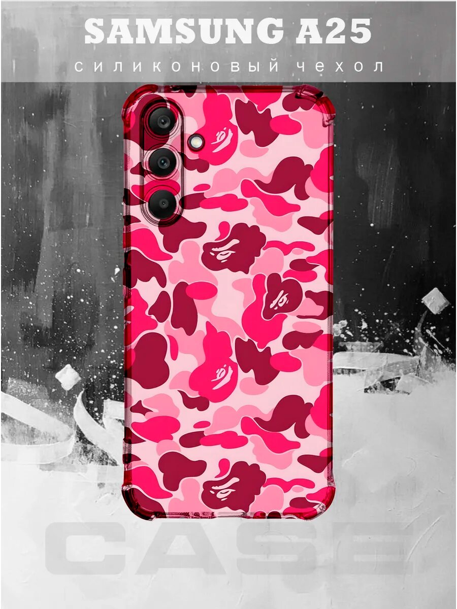 Чехол на SAMSUNG A25 с принтом bape