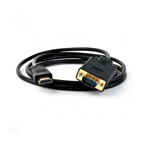 Кабель HDMI - VGA 1.8м KS-is KS-441 круглый черный