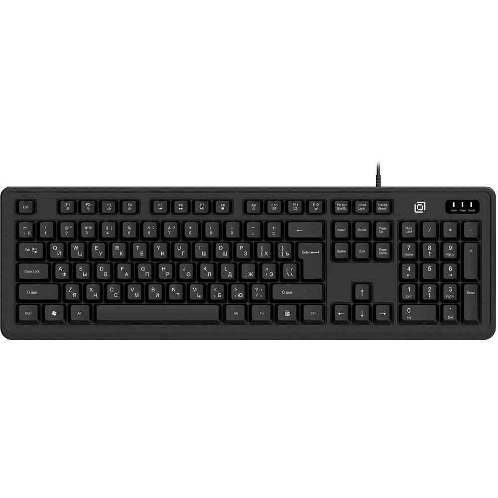 Клавиатура проводная Oklick K175, USB, черный