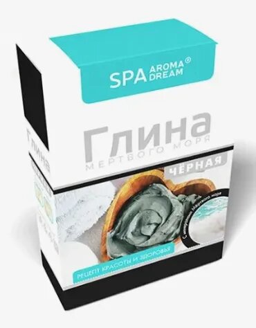 Spa Aroma Dream глина Мертвого моря черная, глина косметическая, для лица и тела, 100 г, 1 шт.