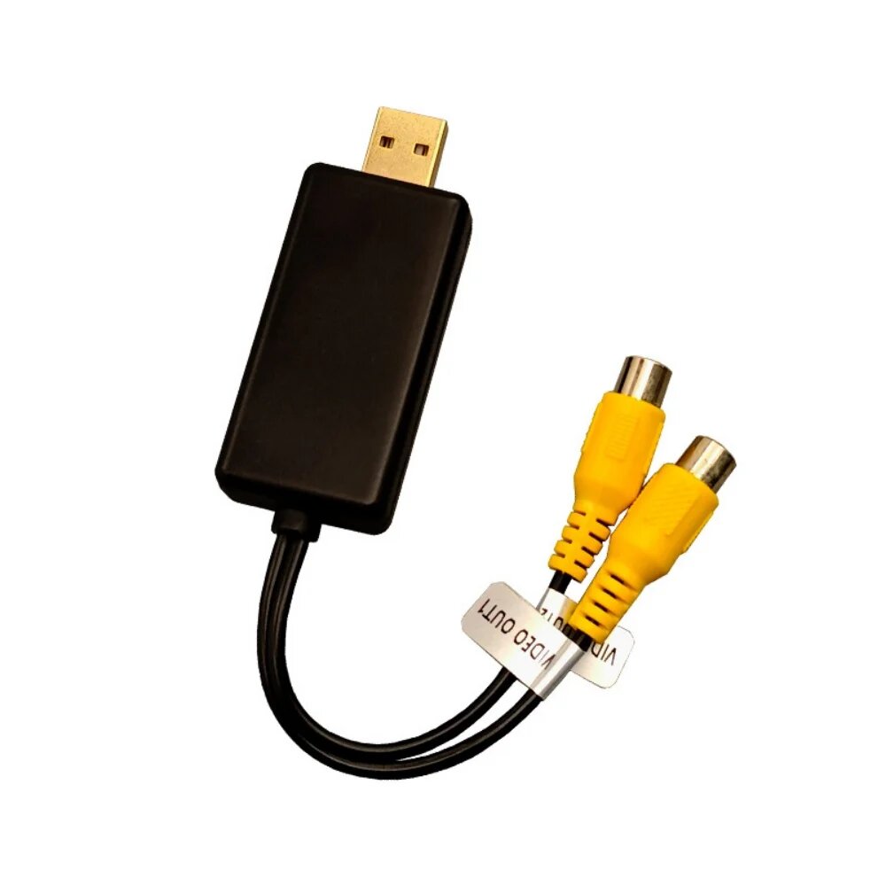 USB-адаптер для подключения видеоизображения к монитору (CVBS RCA) для Android-радио и мультимедийных устройств, прочный (B)-Y7