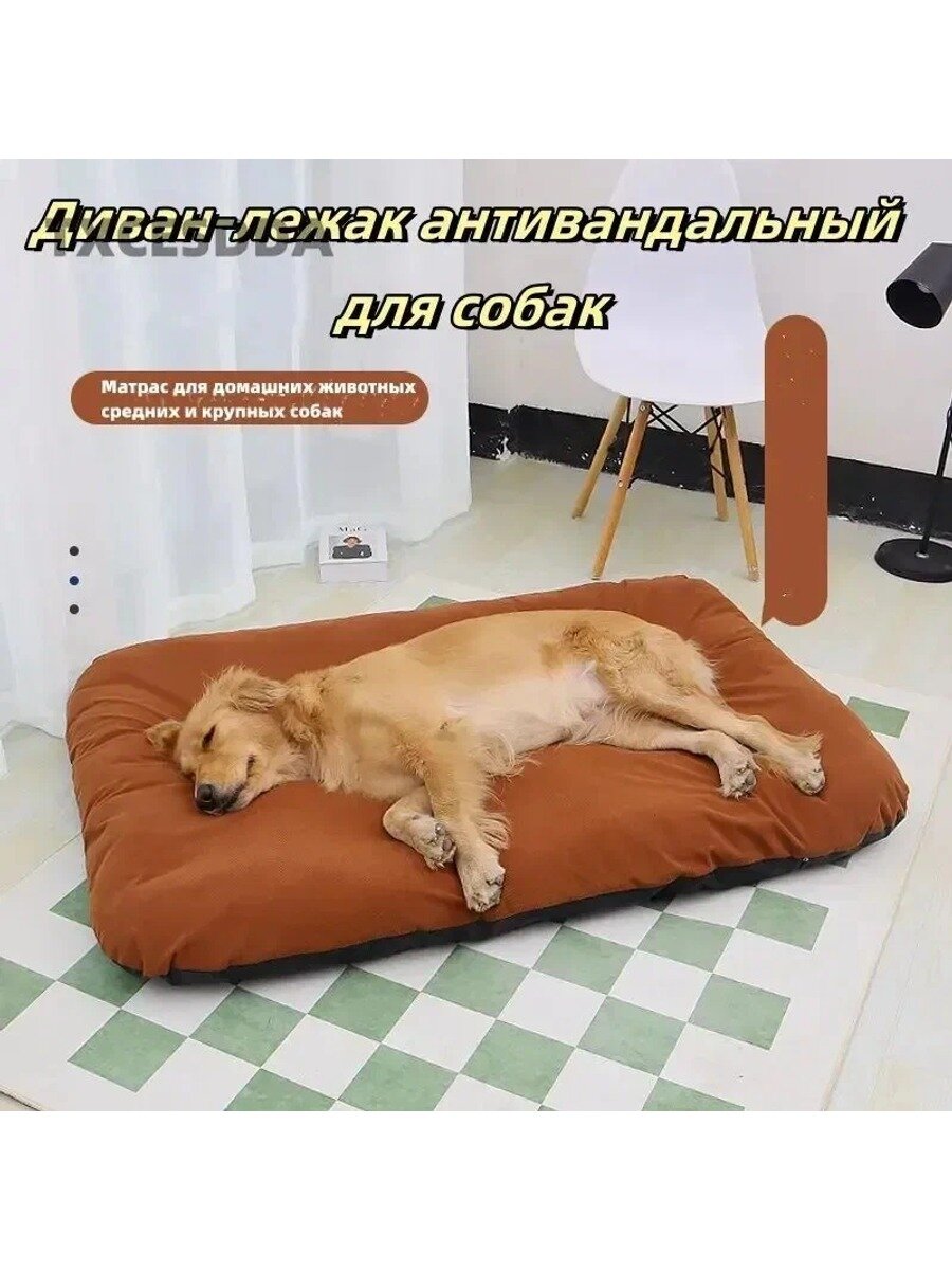 Диван-лежак антивандальный для собак крупных пород, для повседневного использования