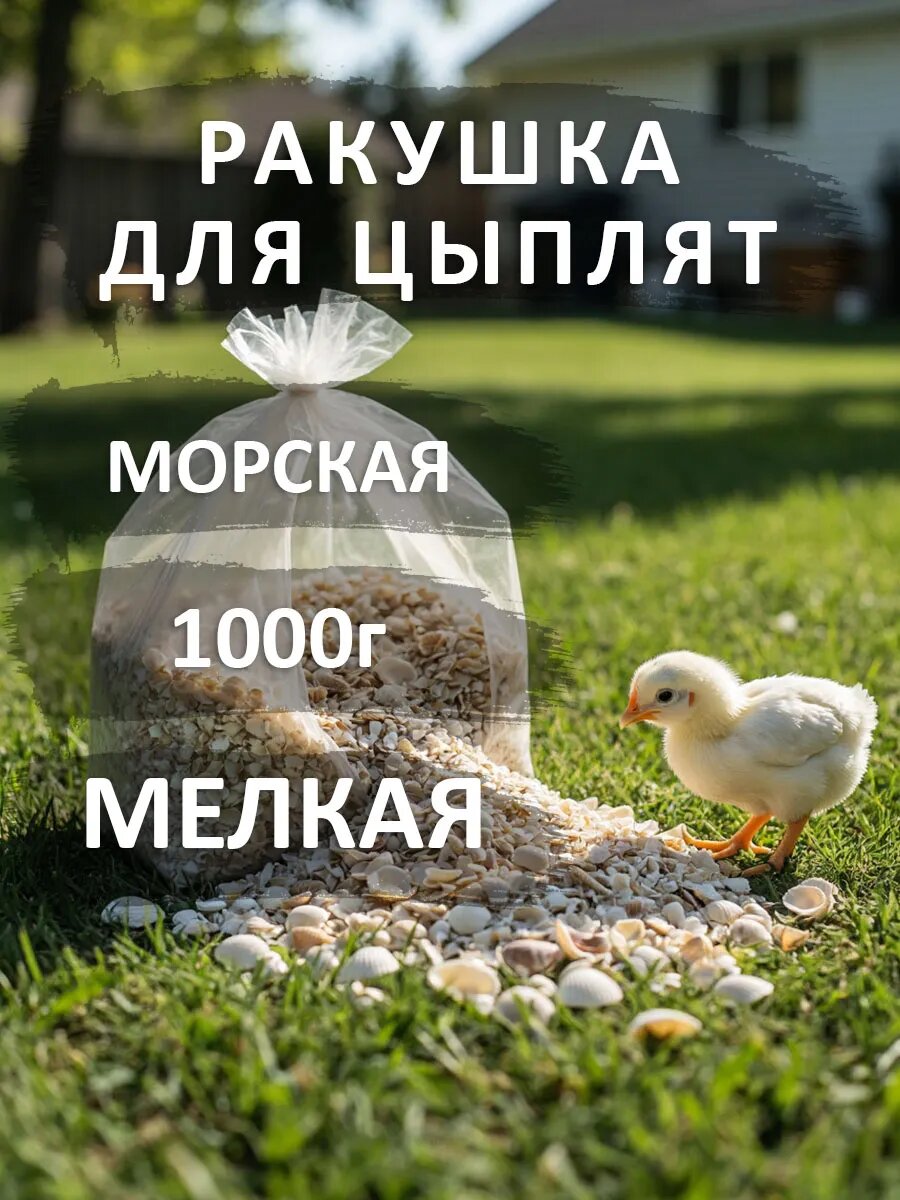 Ракушка для цыплят мелкая 1кг