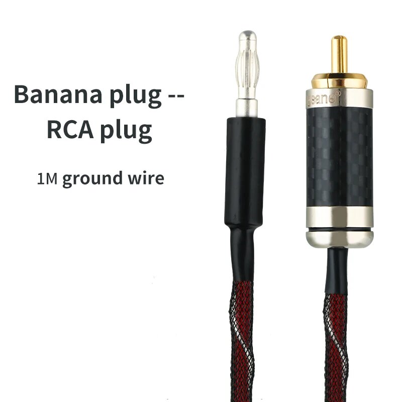 Провод заземления Banana-RCA plug, 1м