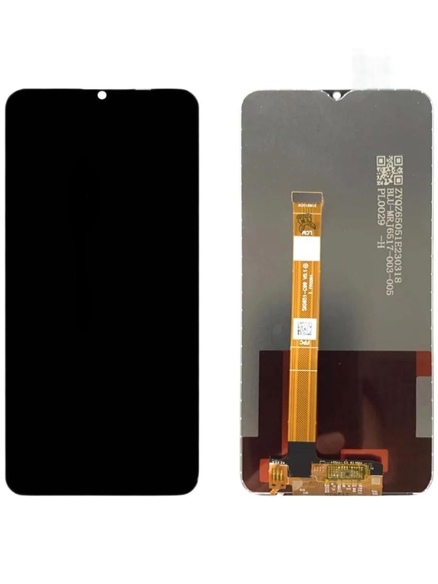 Дисплей для Realme C25Y (RMX3269/RMX3265/RMX3268) в сборе Черный + набор инструментов и клей