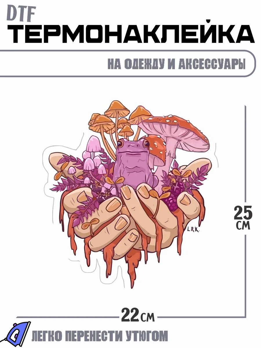 Термонаклейка гриб и мухамор