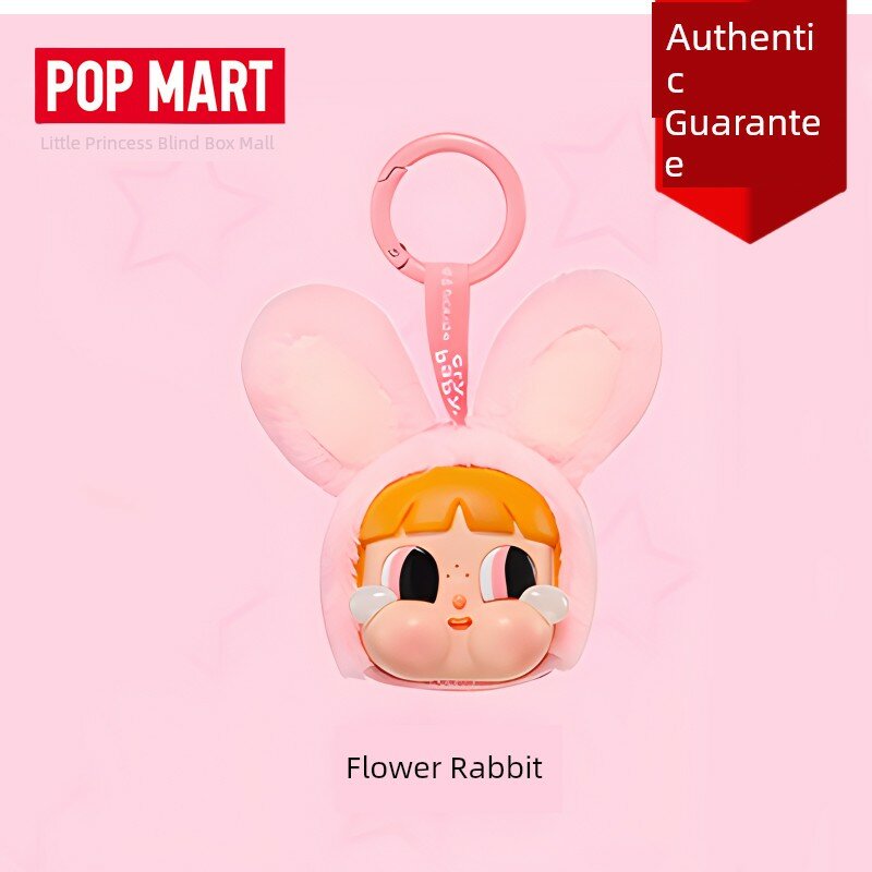 POP MART Little Officer Резиновая Мордашка Плюшевый Аксессуар Персонаж Хуахуа Кролик Неповрежденная Коробка