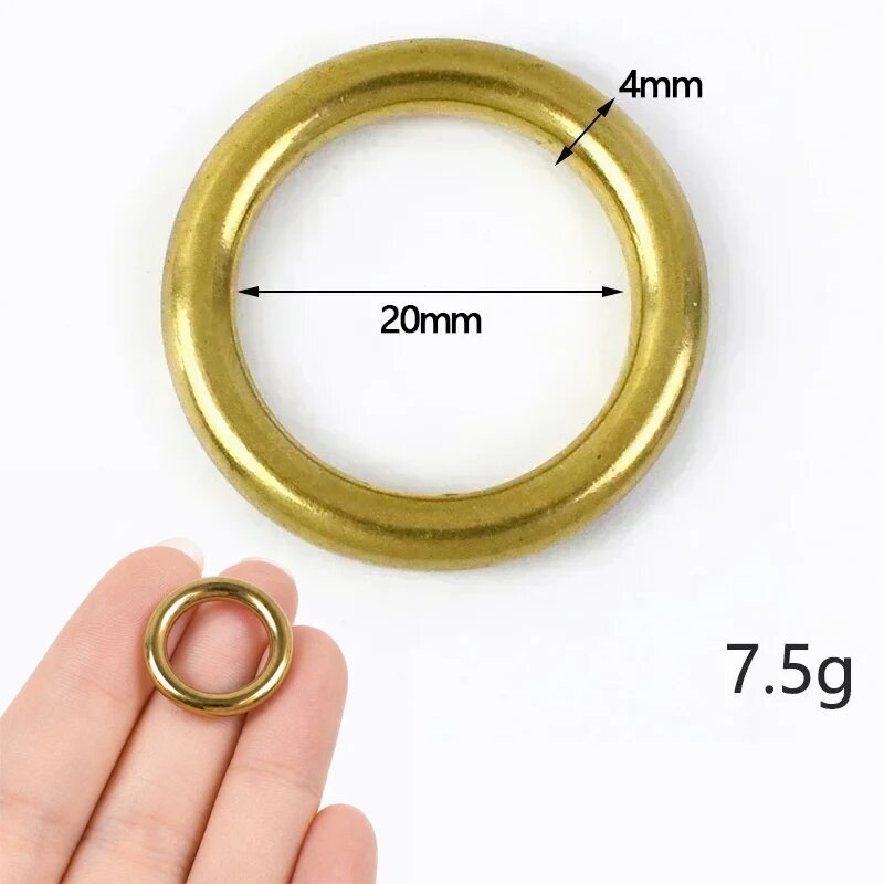 Латунные пряжки с уплотнительными кольцами Meetee 2/5 шт. 5Pcs, Brass-20mm