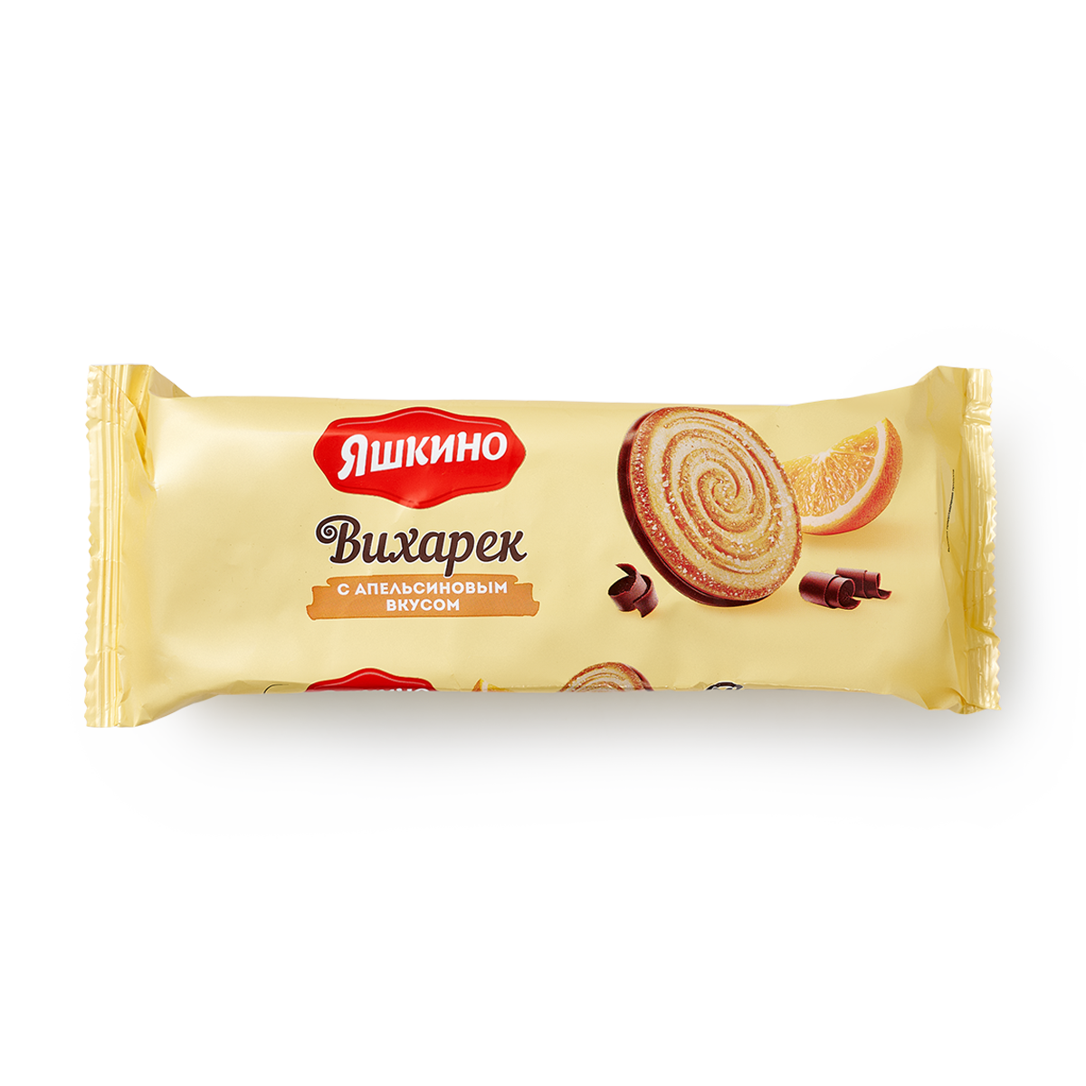 Печенье глазированное «Яшкино» Вихарёк с апельсиновым вкусом