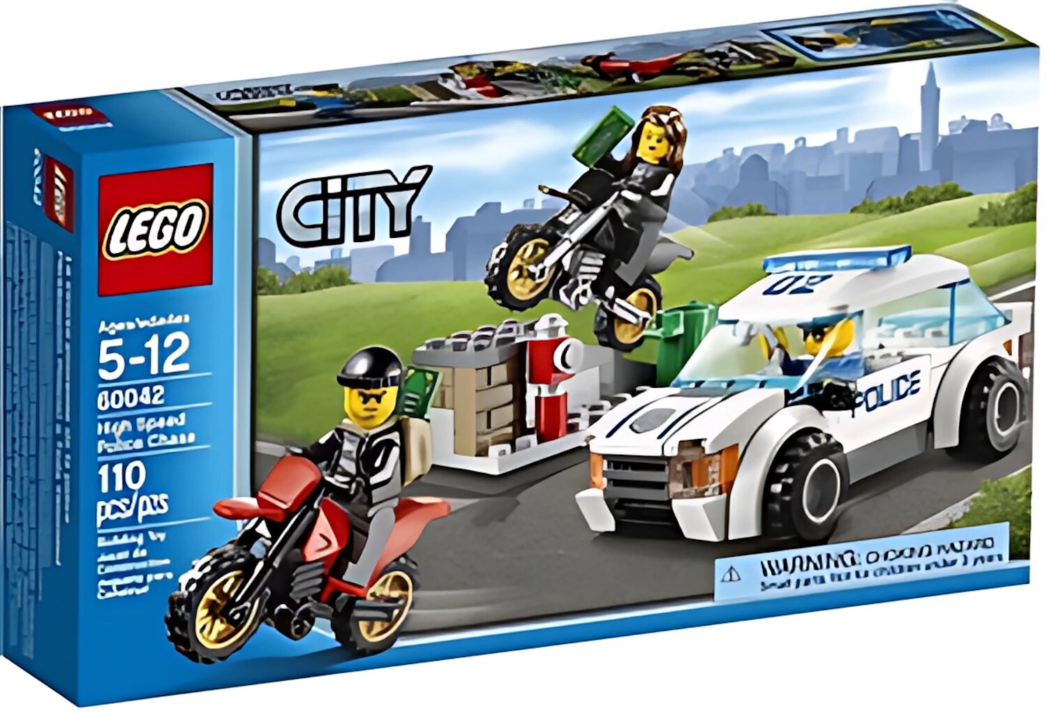Конструктор LEGO City 60042 Полицейская погоня на высокой скорости