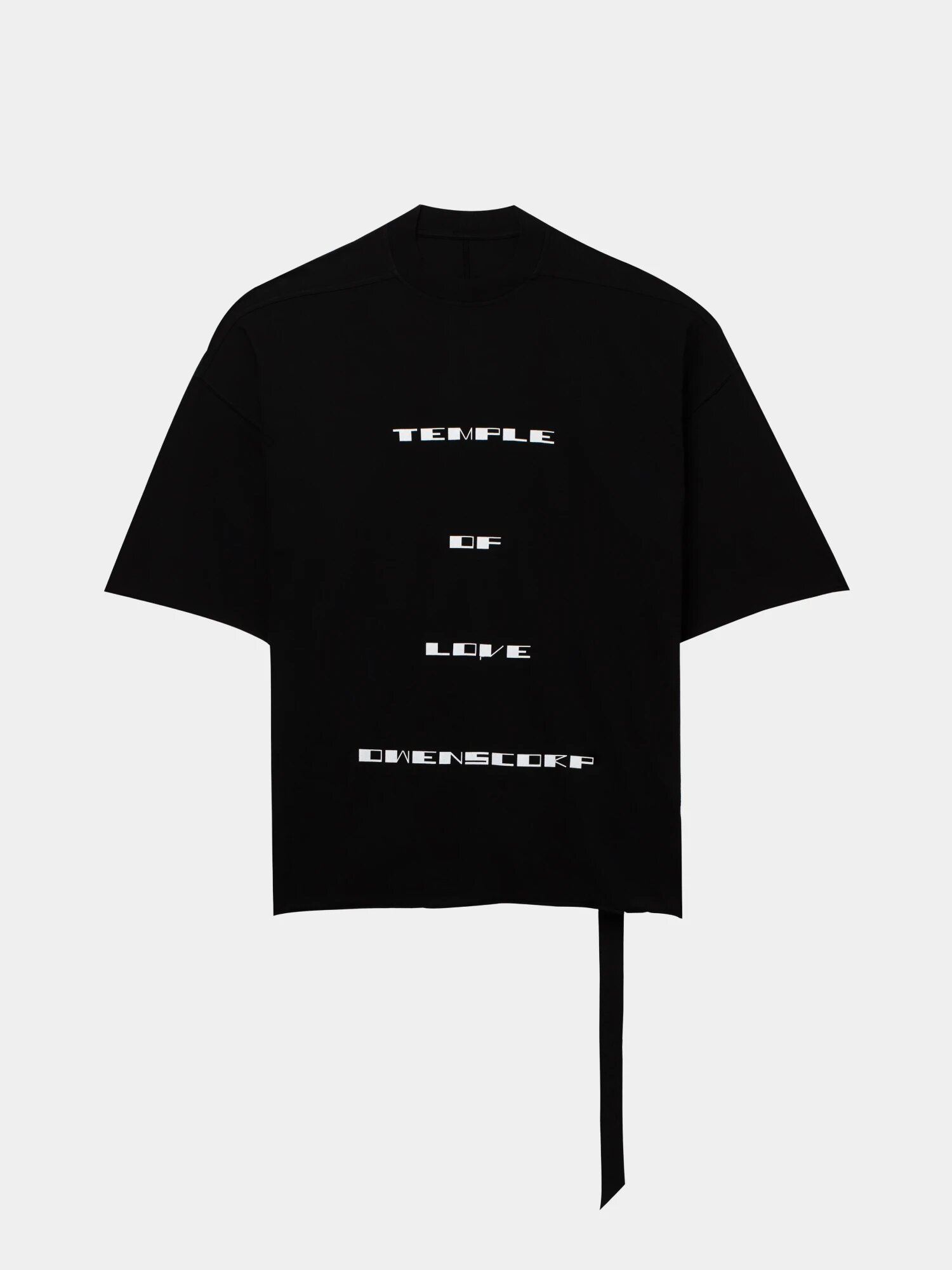 Футболка RICK OWENS DRKSHDW Tommy T Black/Milk, Черный, One size