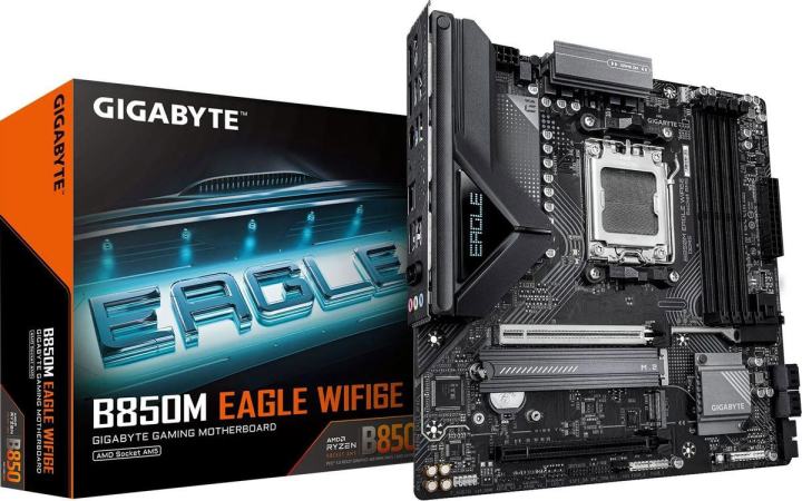 GIGABYTE B850M EAGLE WF6E (RTL) AM5 B850 2xPCI-E HDMI+2xDP 2.5GbLAN+WiFi+BT SATA RAID MicroATX 4DDR5