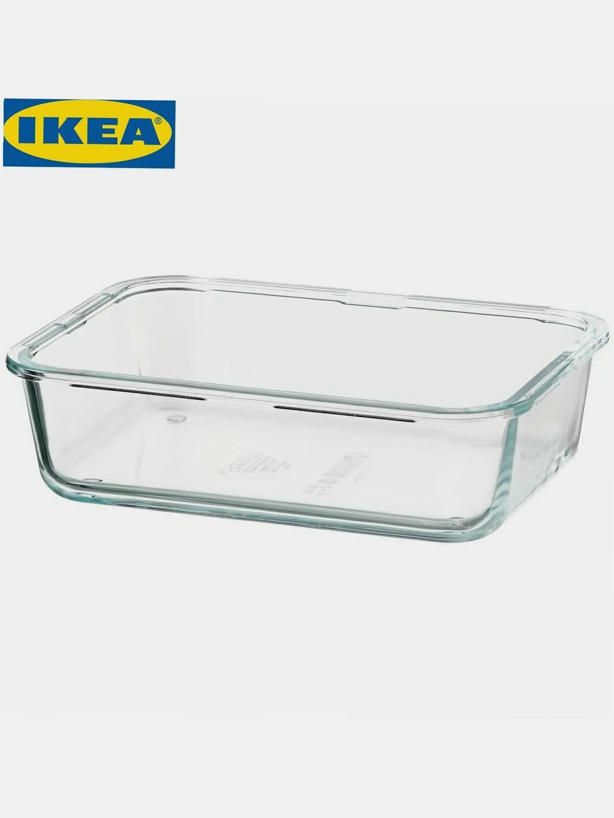 Контейнер для запекания стеклянный IKEA 365+ объем 1 л без крышки, для микроволновки и морозилки